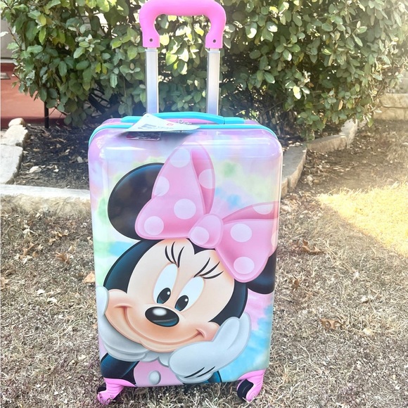 Disney | Accessories | 2 Disney Minnie Mouse Kids Roller Suitcase ...